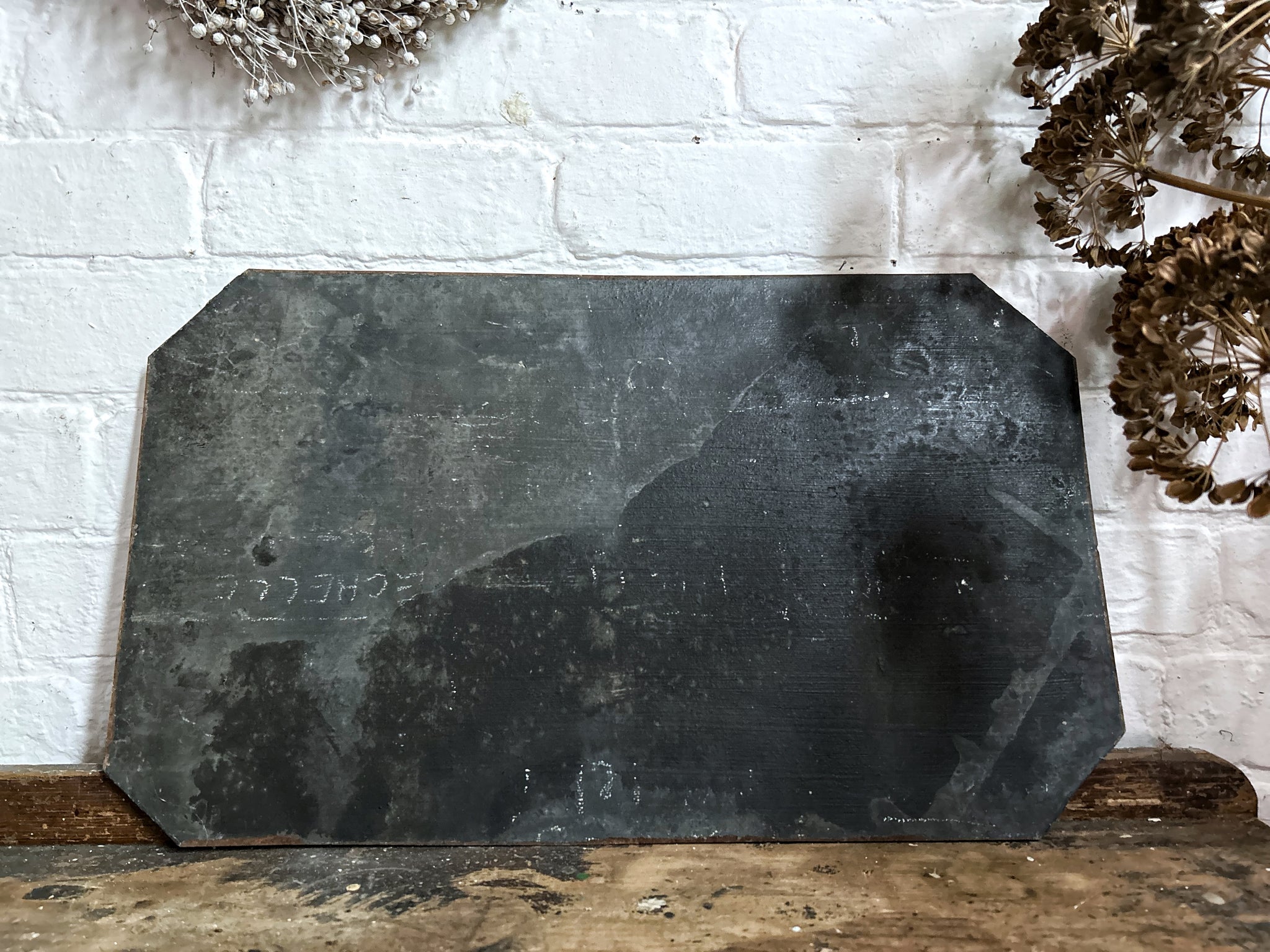 Antique French zinc hand painted services advertising sign – The Old ...