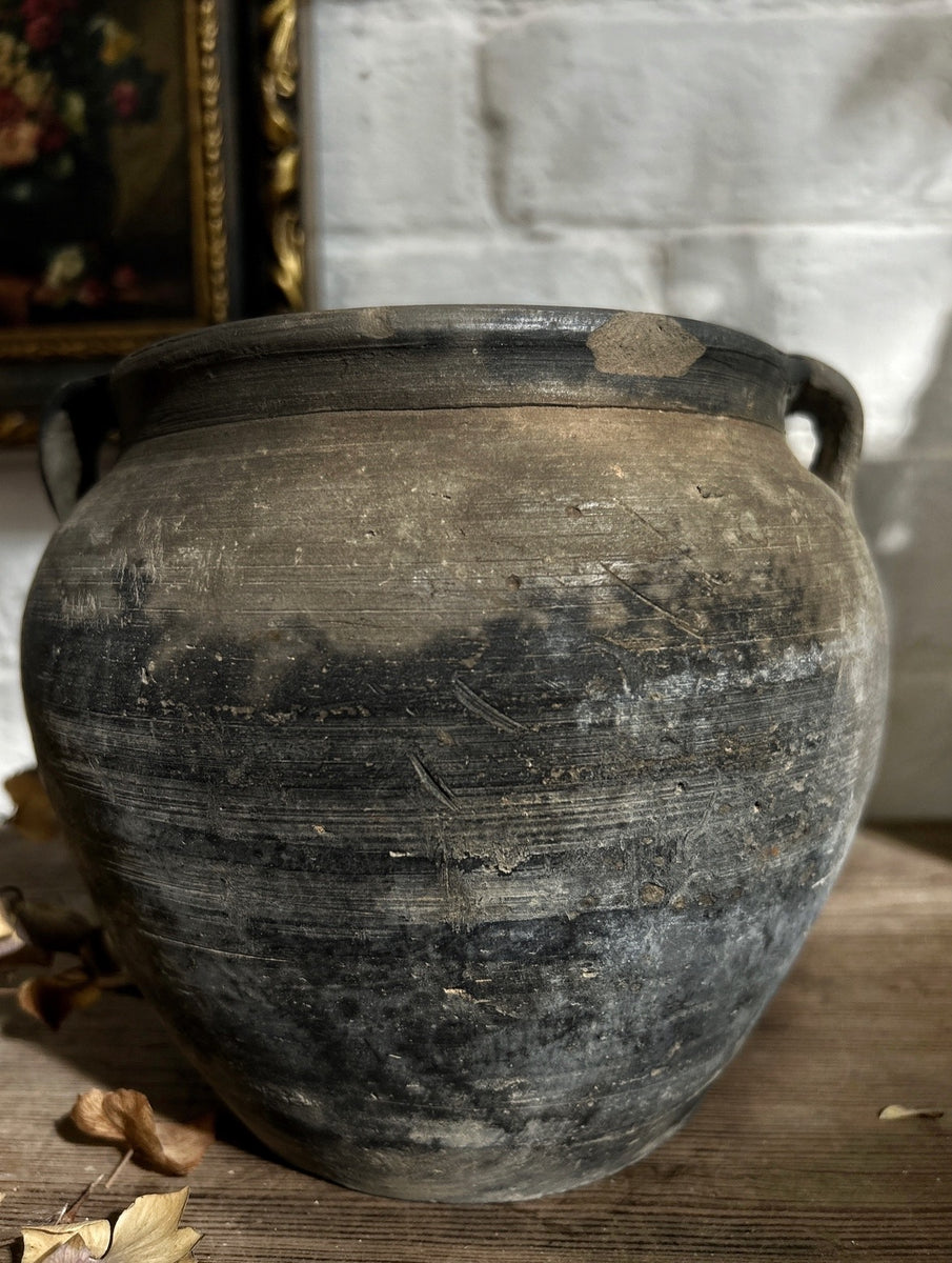 Antique Black Clay Japanese fermenting pot – The Old Potato Store