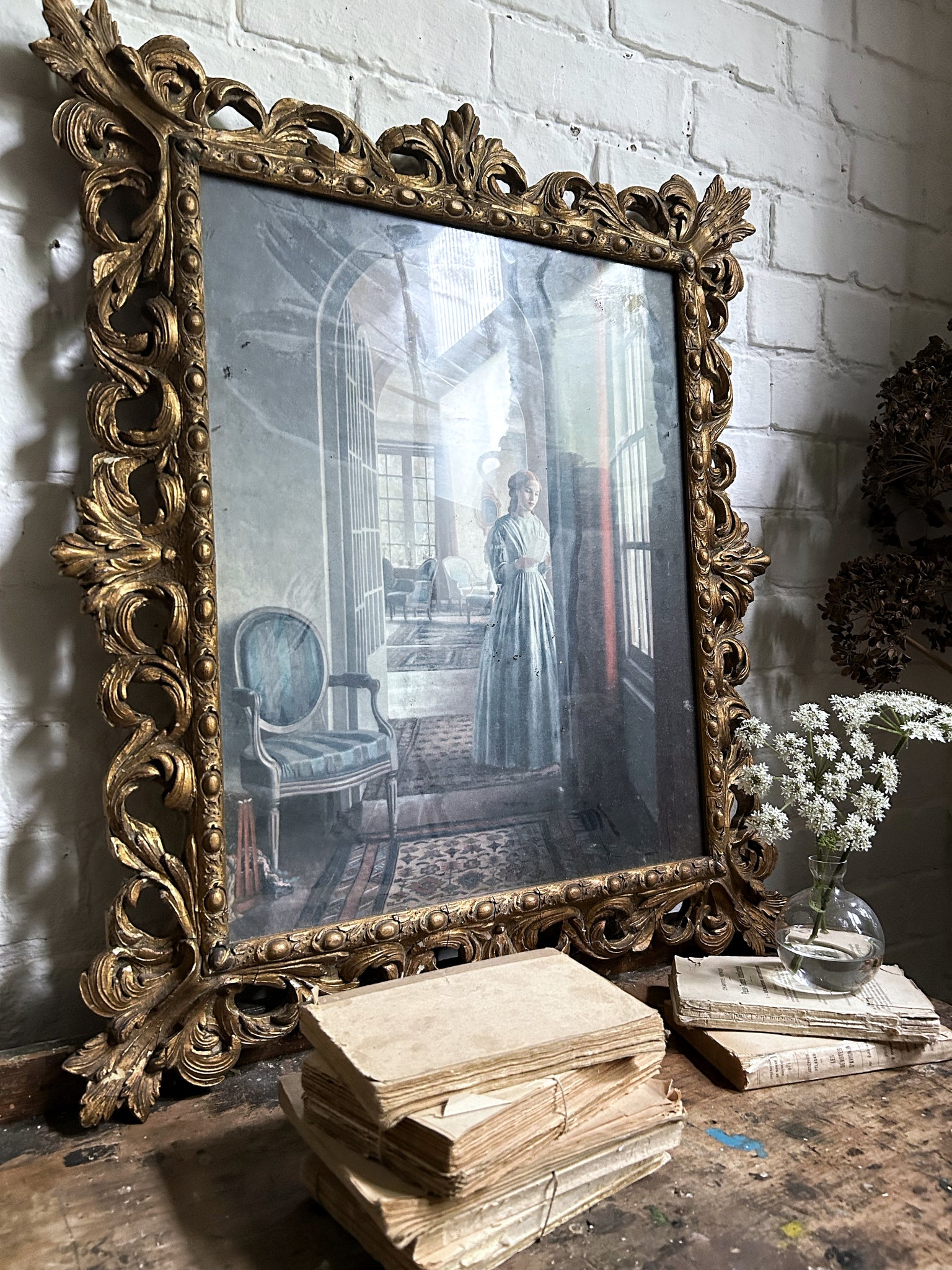 antique picture frames large