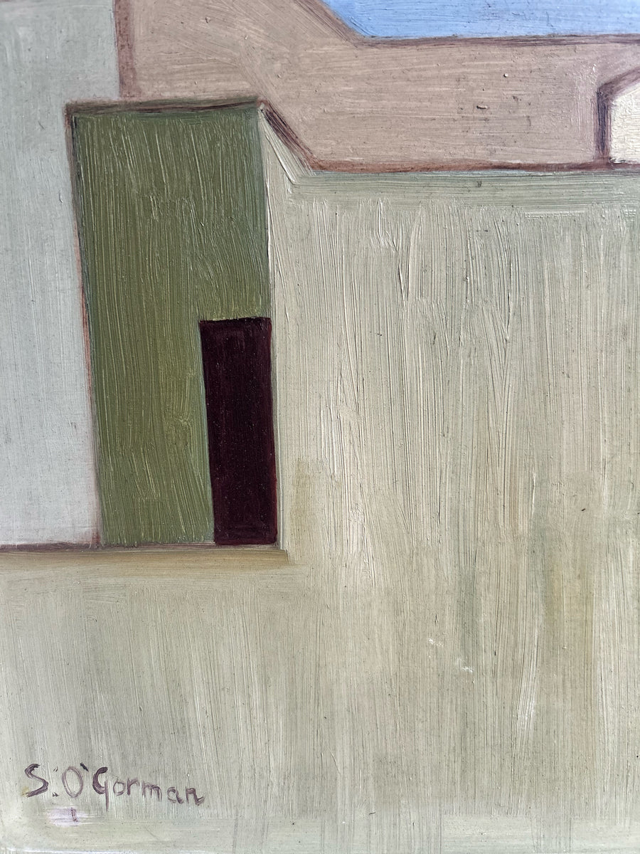 Mid 20th Century Cubist Abstract British Modernist oil painting – The ...