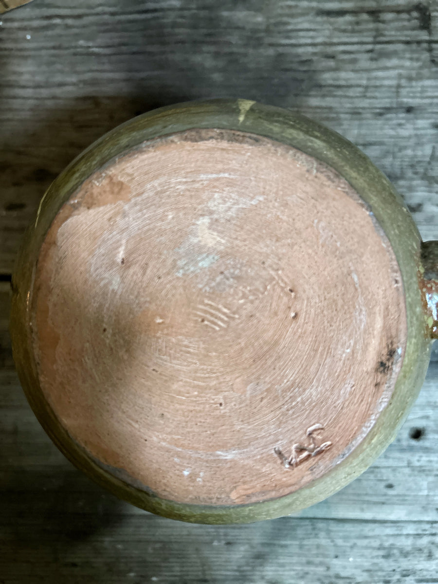 Vintage Mid 20th century studio hand crafted painted pottery jug – The ...