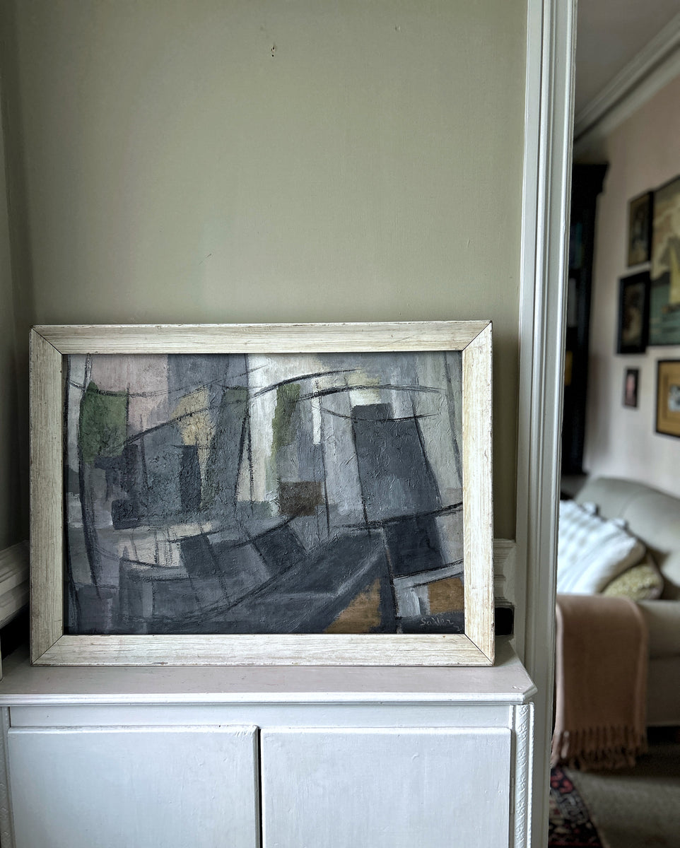 Robert Sadler 1909-2001 british modern art Abstract landscape oil pain ...